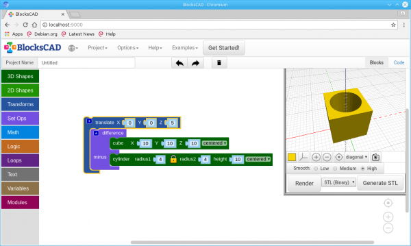 OpenSCAD — Kernel Fablab Lannion