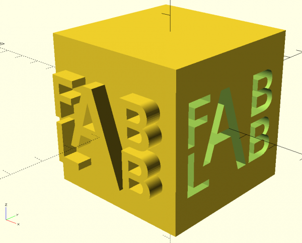 OpenSCAD — Kernel Fablab Lannion